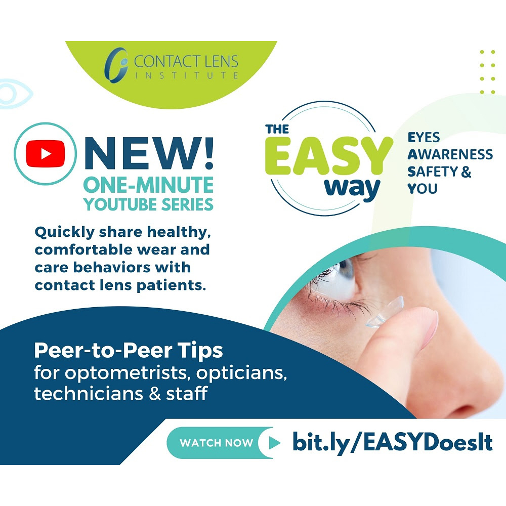 “EASY Does It” Video Series Spotlights Contact Lens Wear-and-Care Tips ...